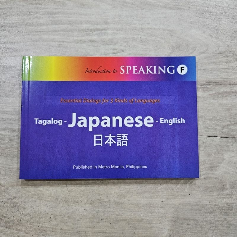 Speaking Tagalog Japanese. English | Shopee Philippines