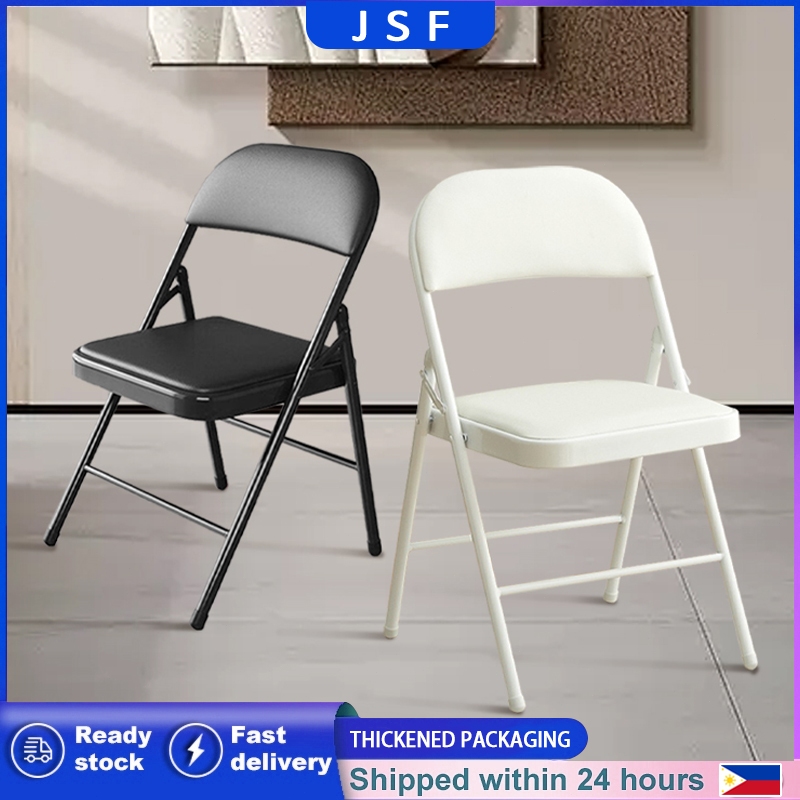 JSF Portable leather Office Chair Folding Chair Meeting Chair Home ...
