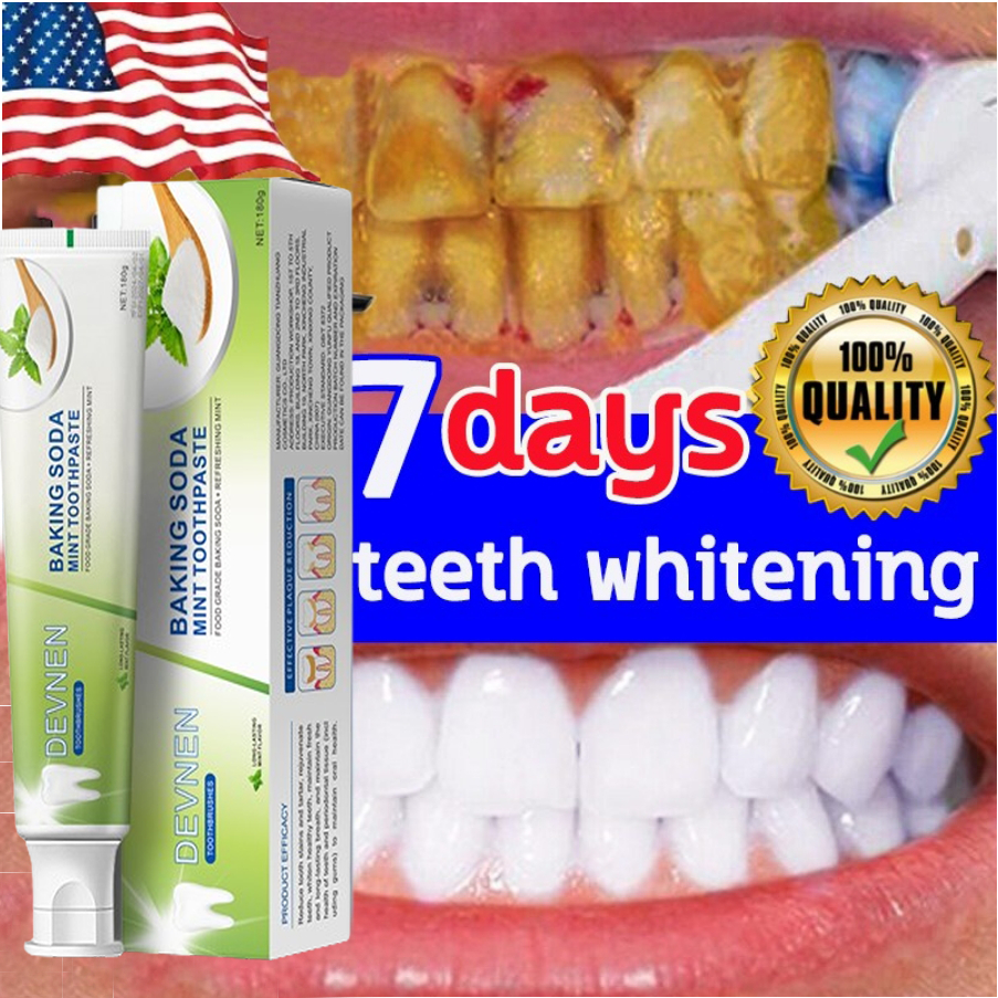 DEVNEN Whitening Peppermint Toothpaste Baking Soda Toothpaste For Food ...