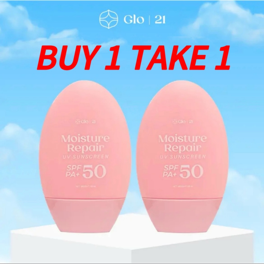 BUY 1 TAKE 1 GLO21 Sunscreen Moisture Repair SPF 50 | Shopee Philippines