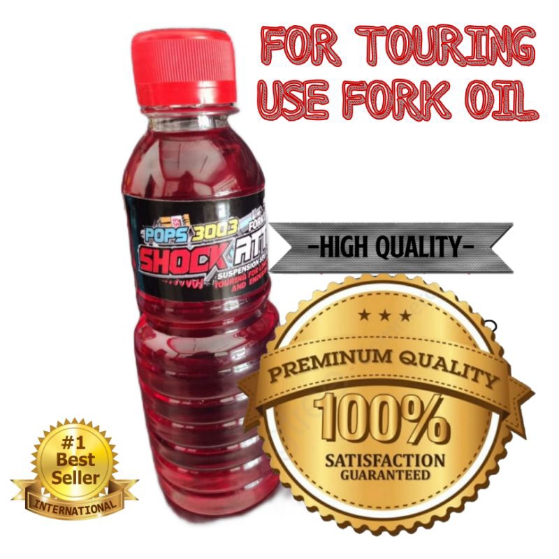 POPS SHOCK ATTACK FORK OIL TOURING 250ML GOOD FOR STOCK AND AFTER ...