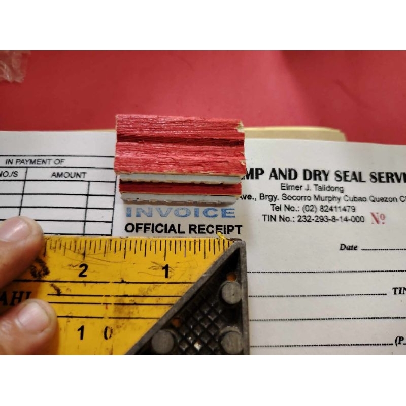 invoice stamp wood handle rubber stamp 1.5inches | Shopee Philippines