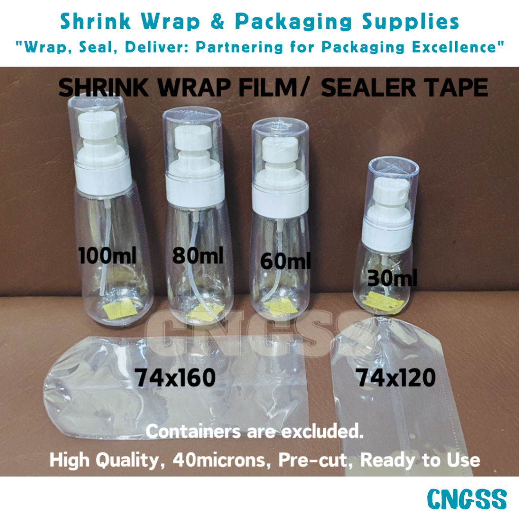 Shrink Wrap Plastic Packaging for Bottle Container Transparent Tape Bag ...