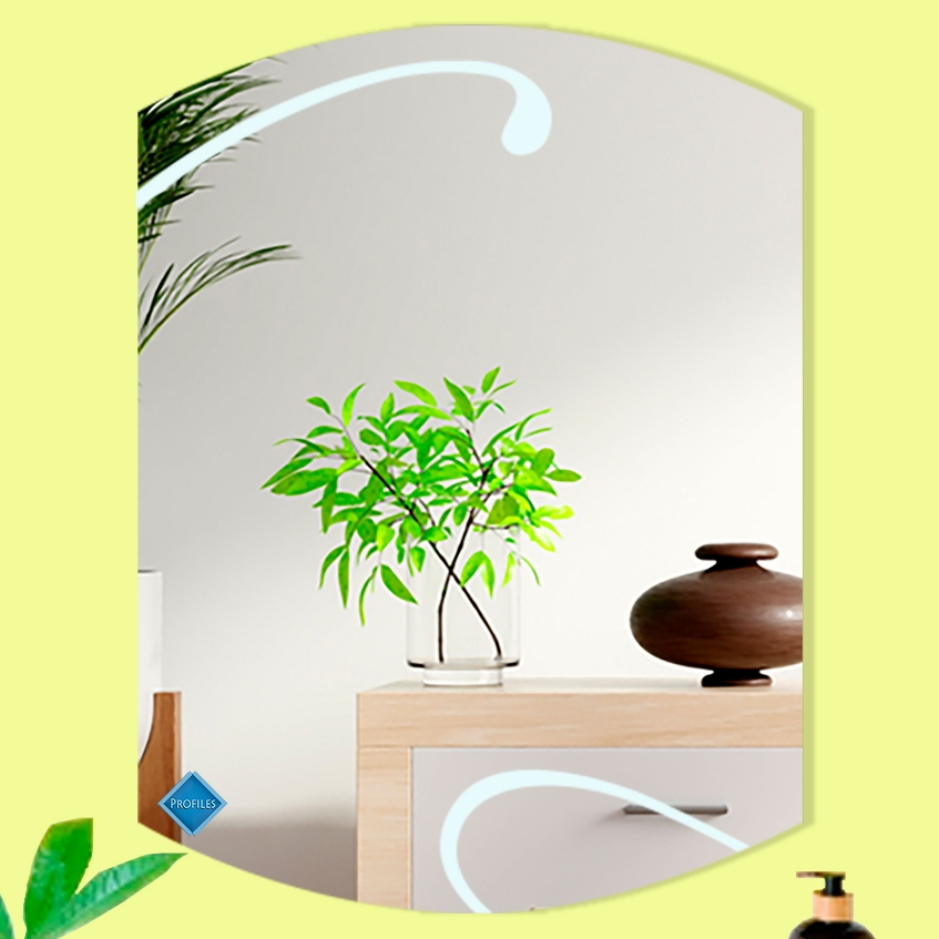 PROFILES Home Bathroom Wall Mirror Brilla VM43B 18" x 24"x 4mm Thick ...