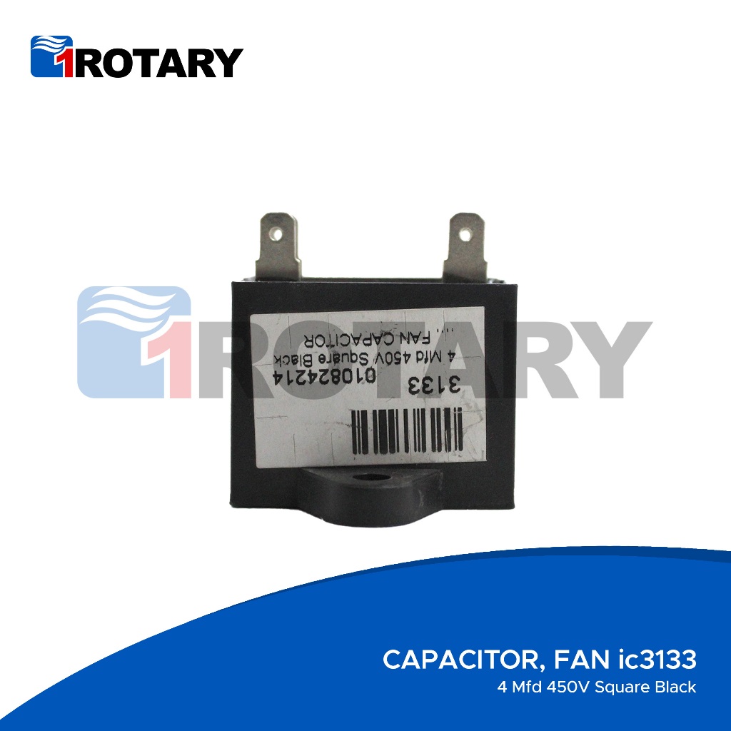 1ROTARY Fan Capacitor 4 Mfd 450V Square Black (IC3133) | Shopee Philippines