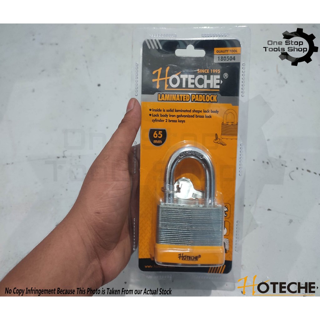 HOTECHE Laminated Padlock 65mm | Shopee Philippines
