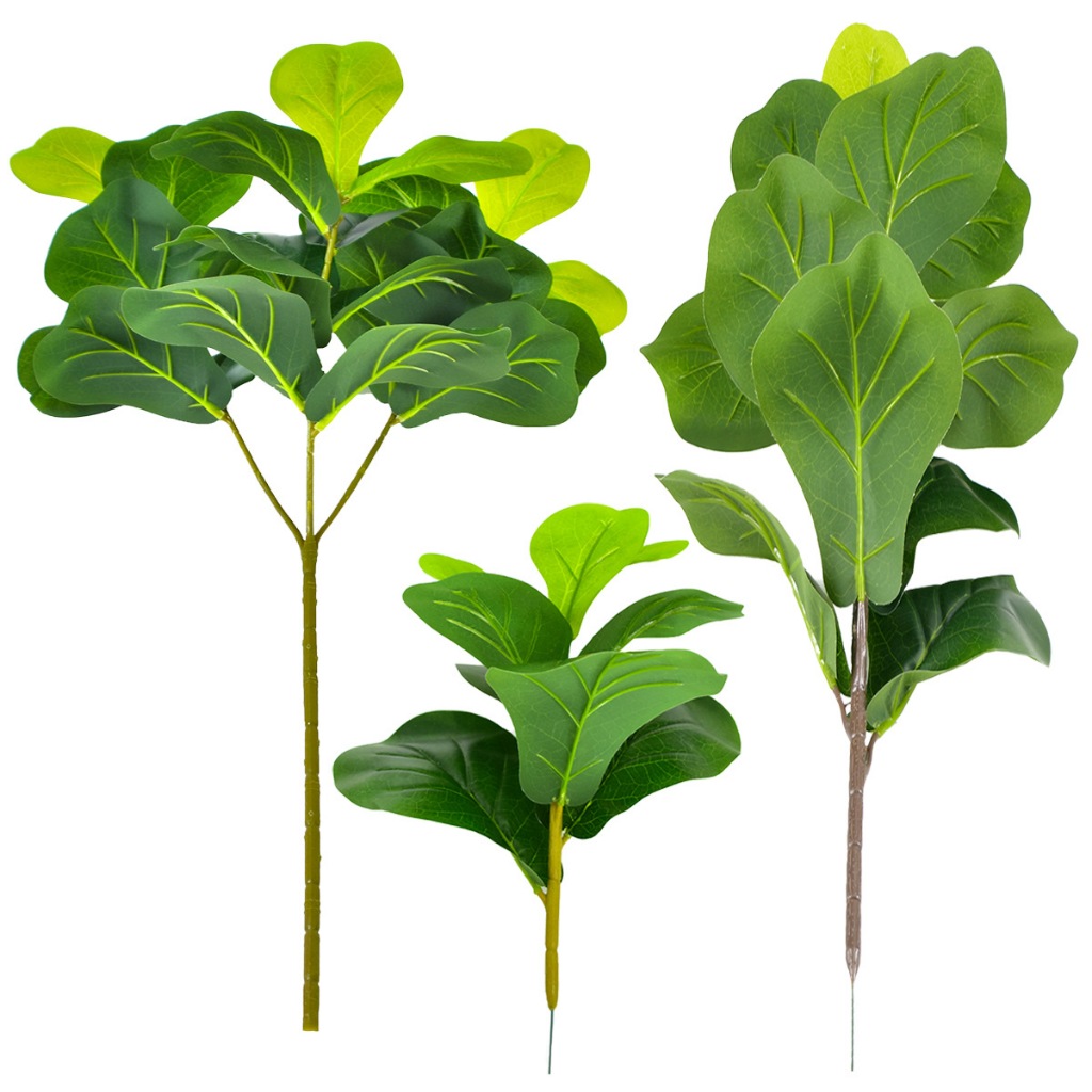 60cm Artificial Plants Ficus Pandurata Decor Plants Fake Ficus Lyrata ...