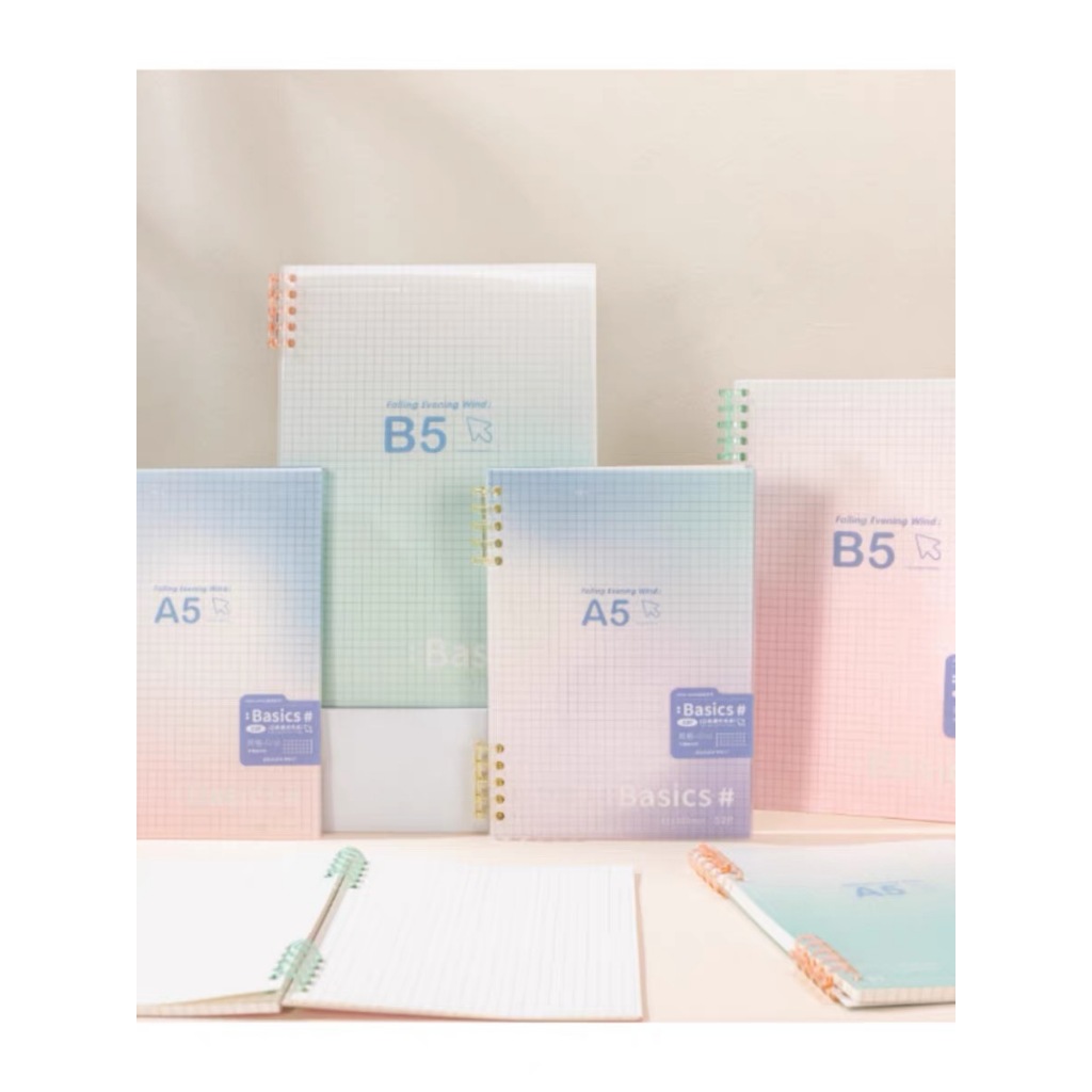 A5/B5 Binder Loose-Leaf Notebook 60 Sheets Lined Book Gifts Kawaii Note Set Korean Stationery ...