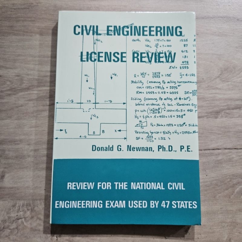 CIVIL ENGINEERING LICENSE REVIEW BY:Donald G.Newnan,Ph.D.P.E | Shopee ...