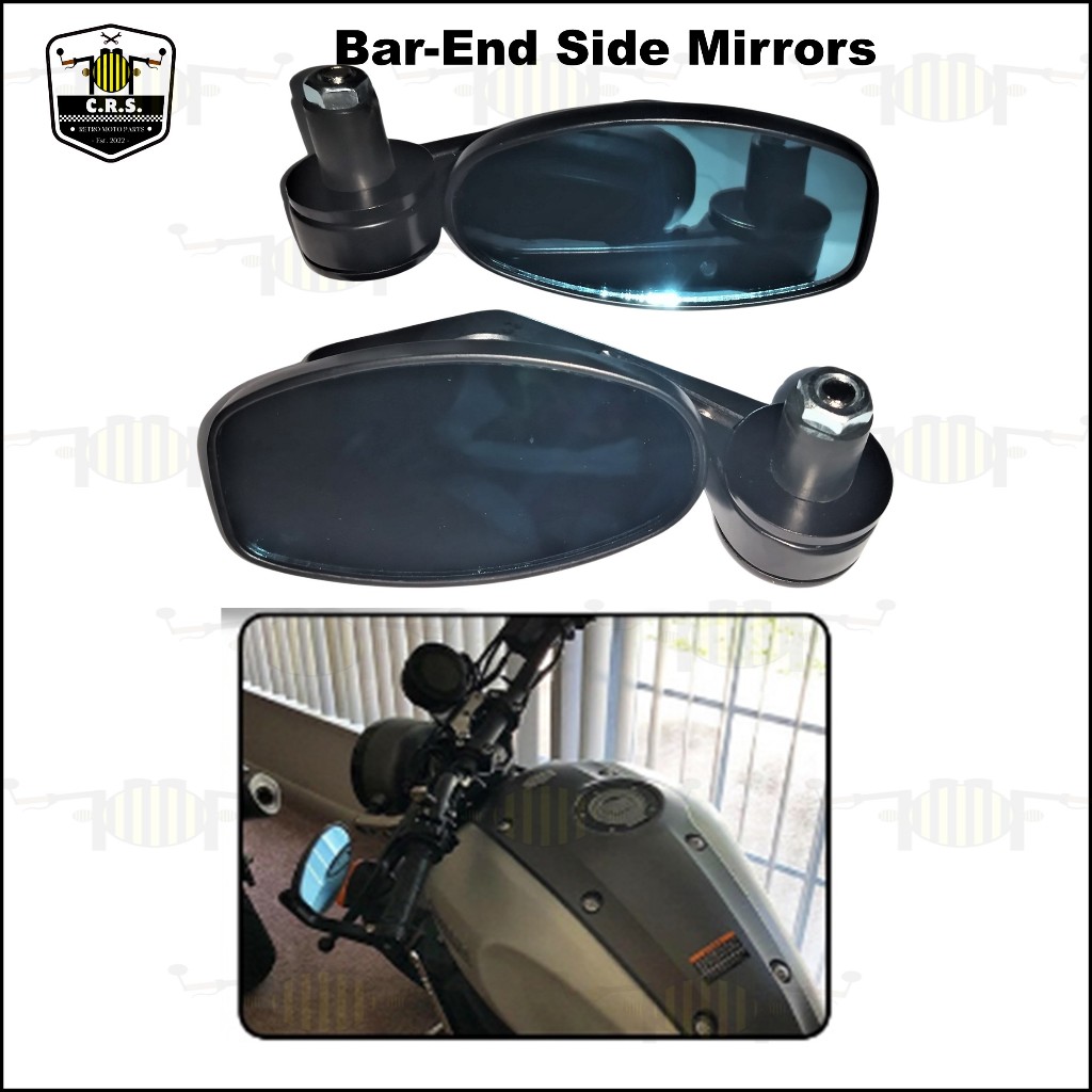 side mirror bar end for motorcycle-cafe racer and scrambler parts ...