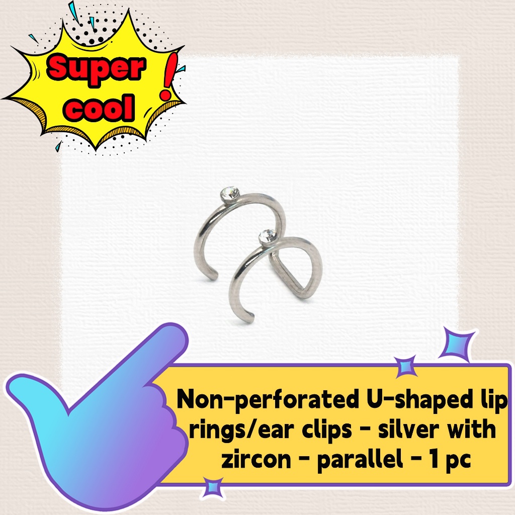 It's cool! Lip Medical Ring Nose Fake Titanium Steel Ring Piercing ...