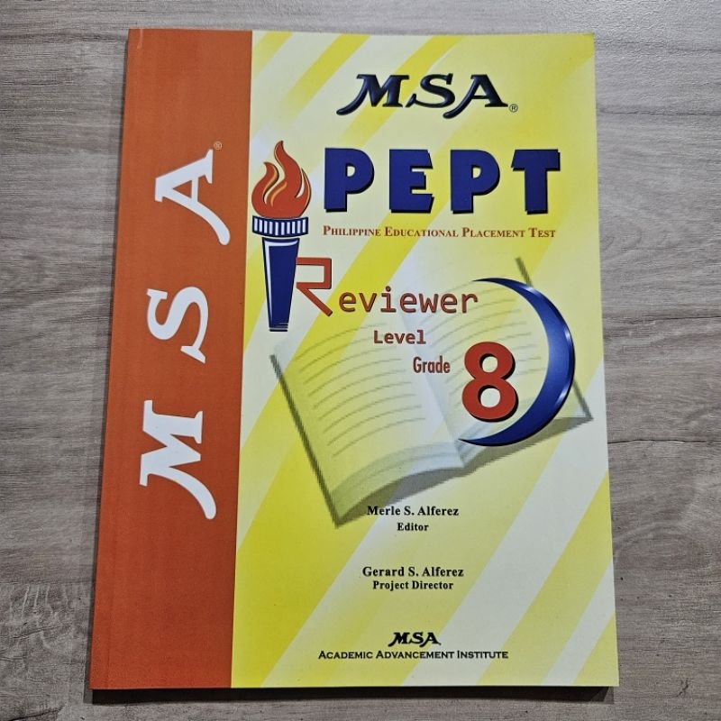 MSA PEPT Reviewer Level Grade 8 By:Merle S.Alferez | Shopee Philippines
