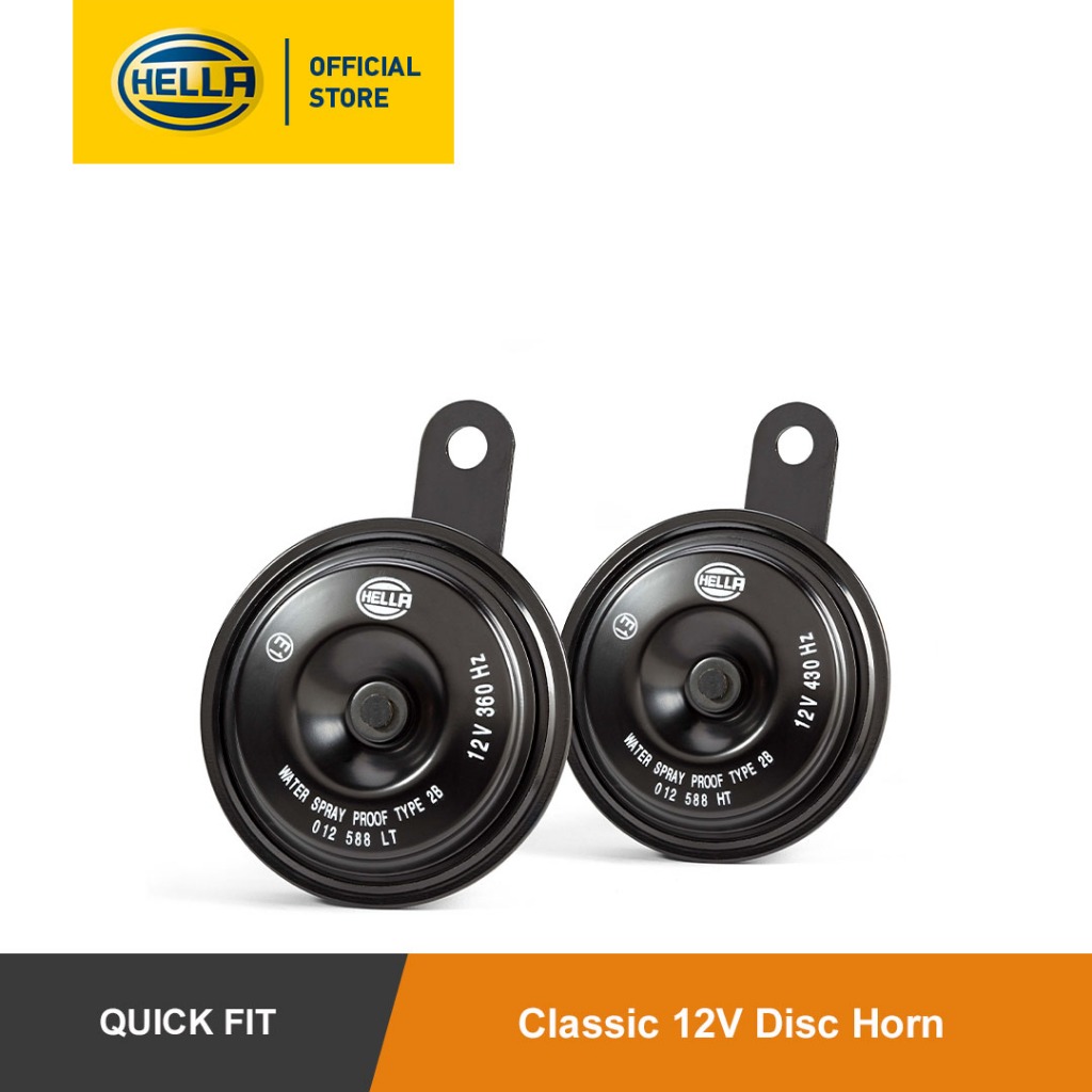 Hella Classic 12V Disc Horn (Set of 2) - 012 588 151 | Shopee Philippines