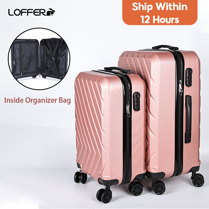 Loffer travel Luggage build in organizer 20/24inch suitcase waterproof ...