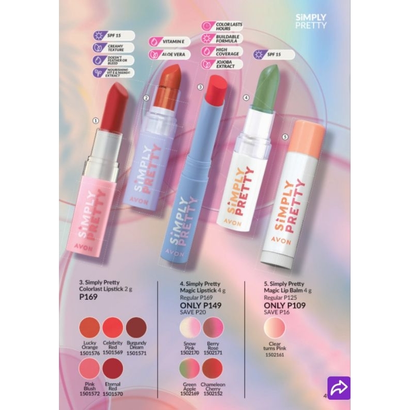 Avon Simply Pretty Magic Lipstick 4g | Shopee Philippines