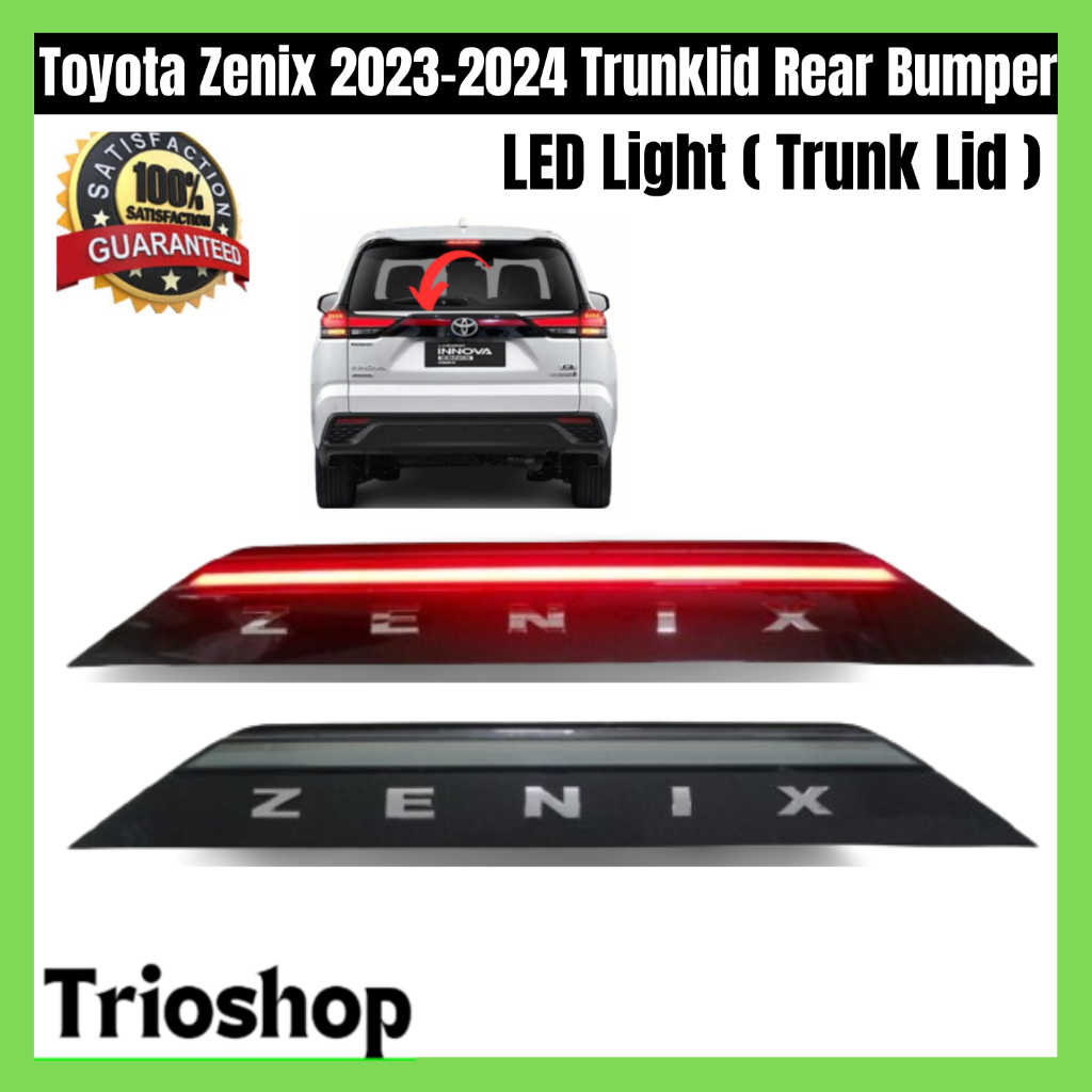 Toyota Zenix 2023-2024 Trunklid Rear Bumper LED Light ( Trunk Lid ...