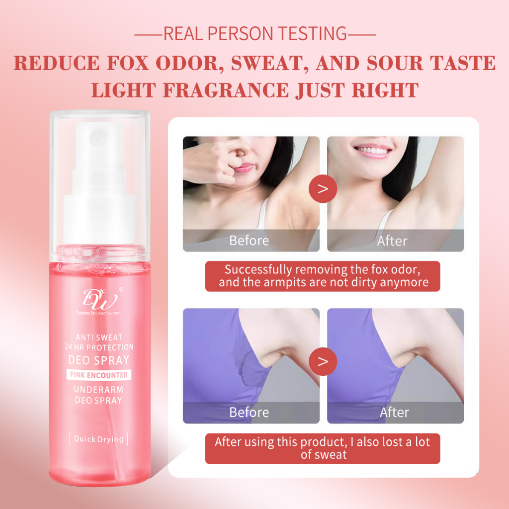 DW 24h Gluta Underarm Deodorant Whitening Spray Antiperspirant Deo Mist ...