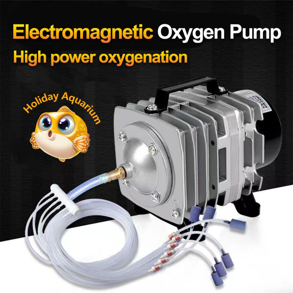 18/25/45/58/80/120W Electromagnetic air compressor oxygen pump aquarium ...