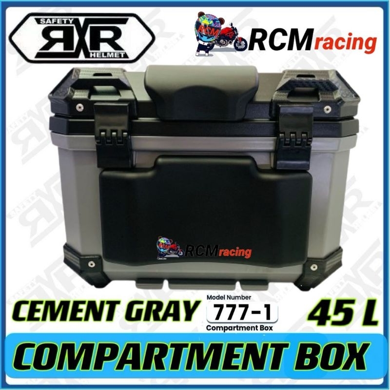 Compartment Box Helmet Box TOP BOX With Back Cushion For Motorcycle 45 ...