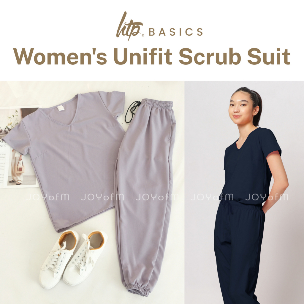HTP Basics Women's UNIFIT Scrub Suit | Scrubs for Nurses/Doctors ...