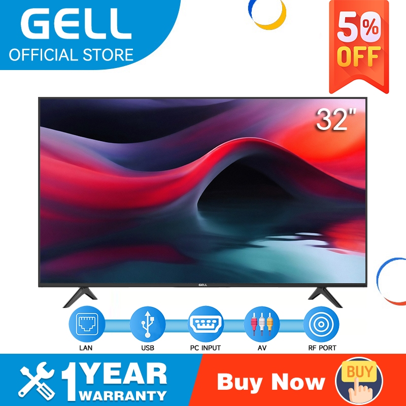 GELL 32 Inch Smart TV Flat Screen TV 32 Inch | Shopee Philippines