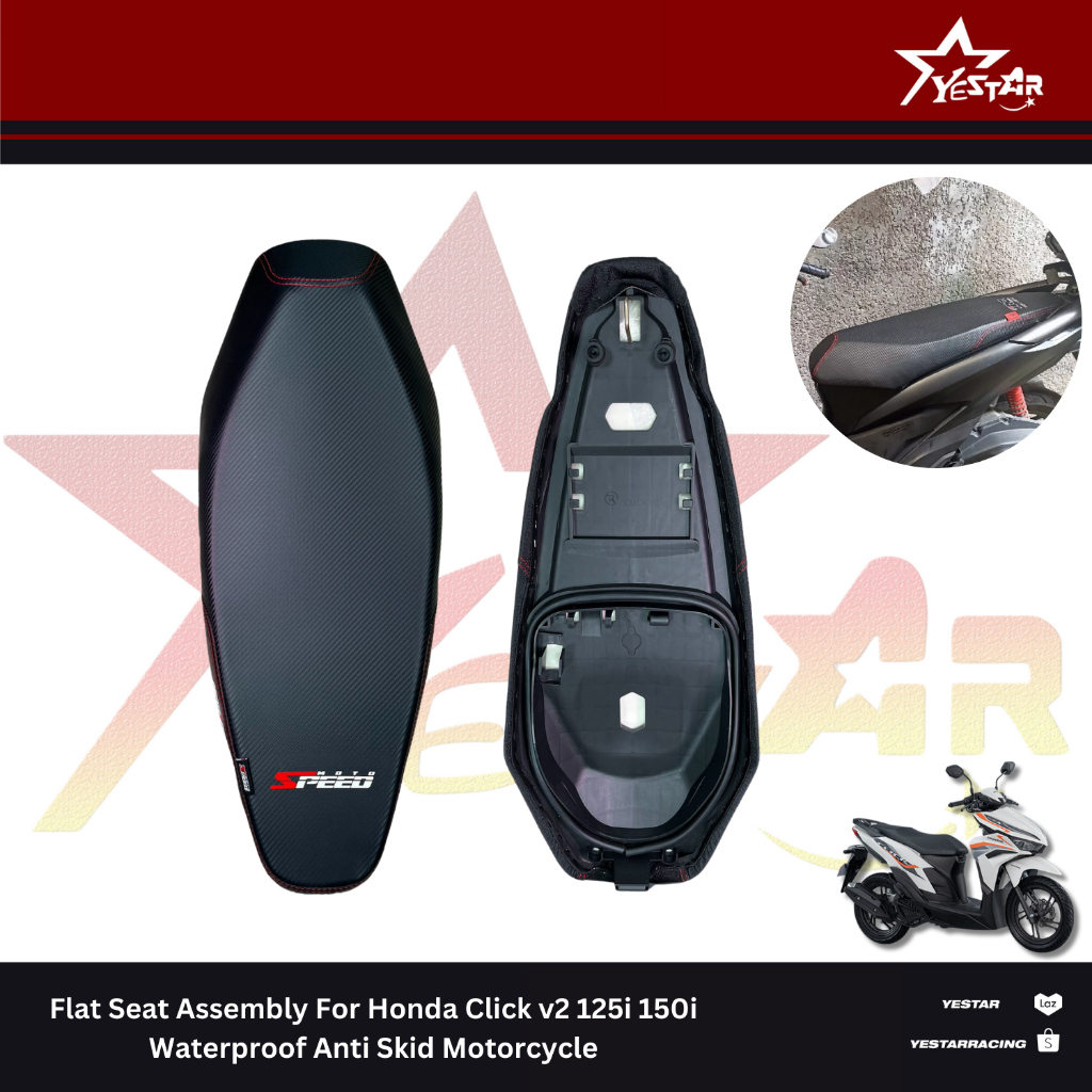 Yestar Racing Newstar Flat Seat Honda Click V2 V3 125i 150i Waterproof ...