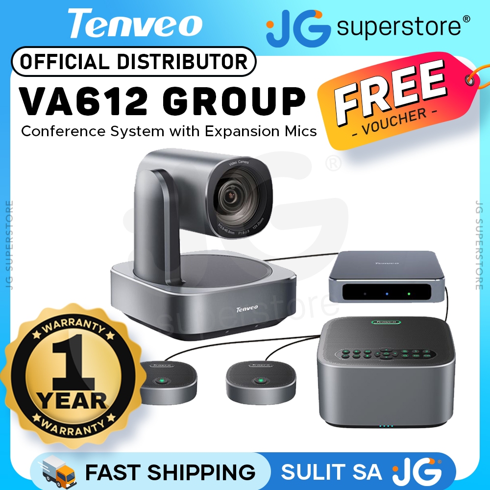 Tenveo VA612 GROUP Conference System w/ 12X Zoom PTZ Camera, Hub ...