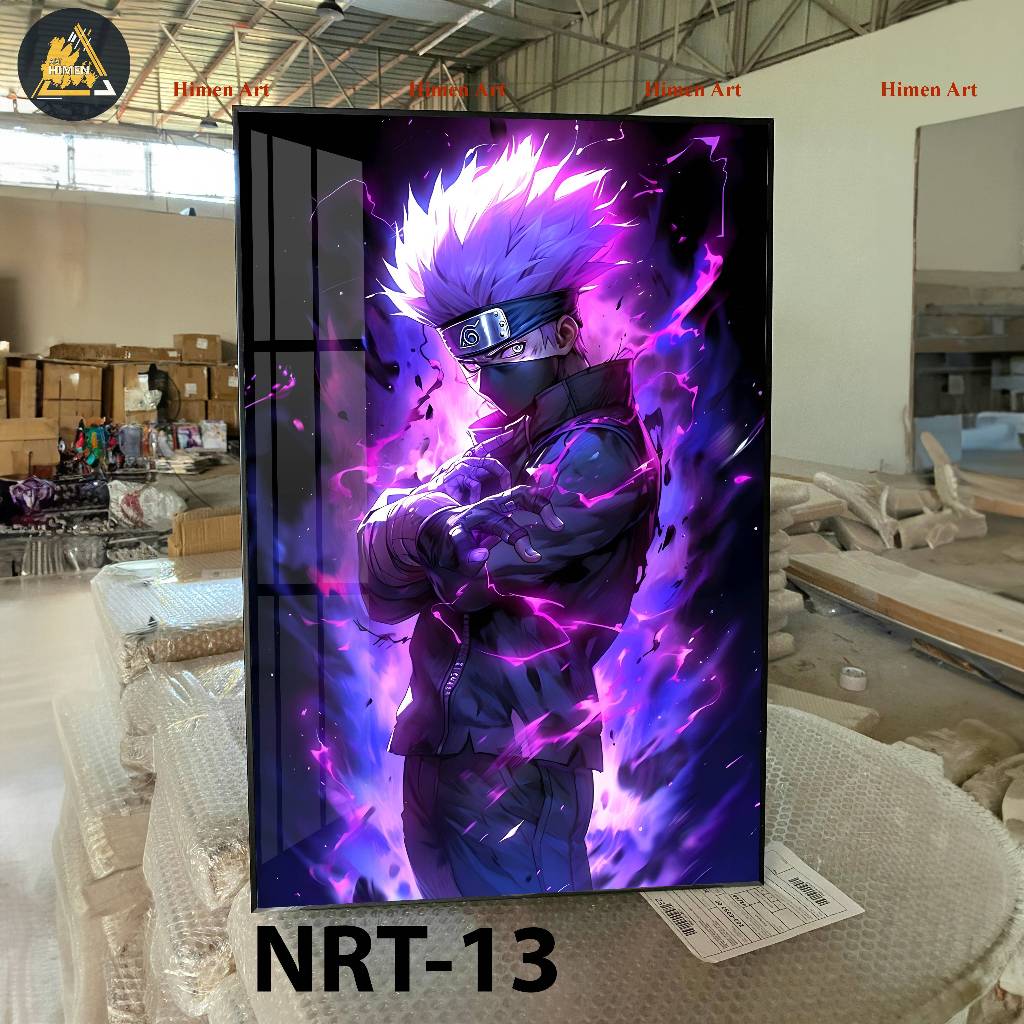 Naruto Crystal Porcelain Painting Wall Decor, complete with a hanging ...