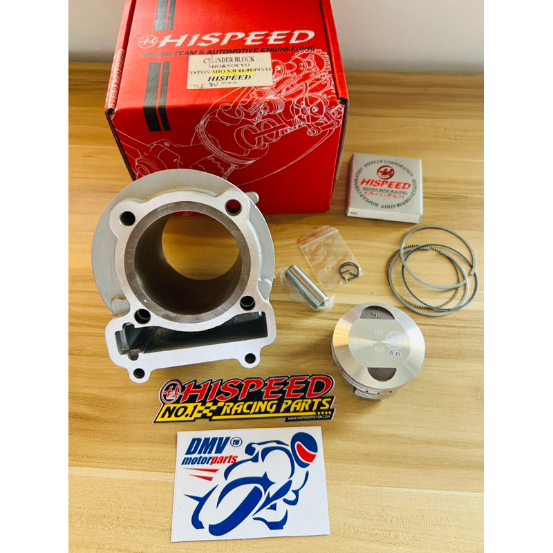 Hispeed Racing Cylinder Block 66mm 2Valve STEEL Casting Piston for MIO ...