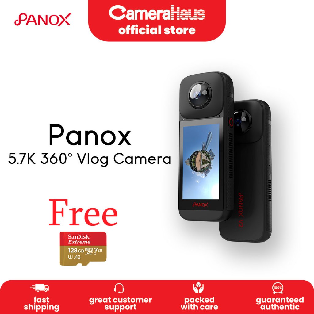 Panox V2 360 Vlog Camera with Free 128gb Micro SD | Shopee Philippines