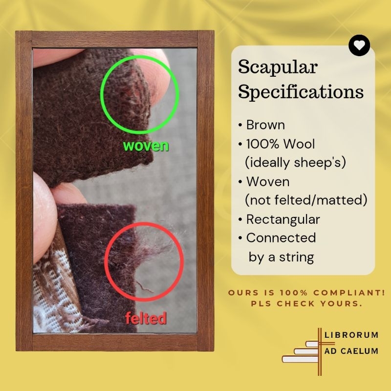 Brown Scapular 100% Merino Sheep Wool | Shopee Philippines