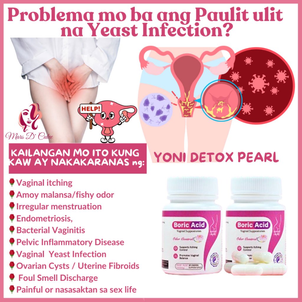 Boric Acid Vaginal Suppositories For Vaginal Odor Yeast Infection Bacterial Vaginosis Capsules