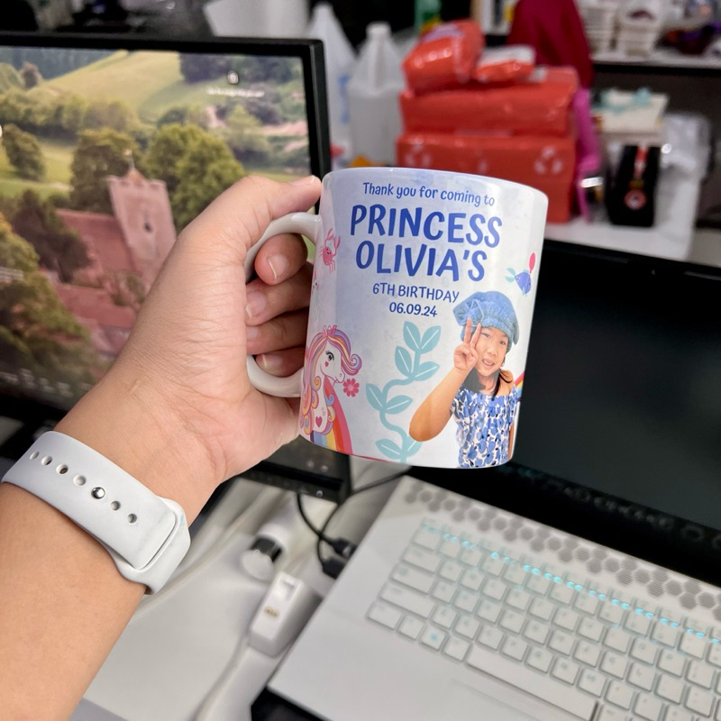 Customized Mug Souvenir Giveaway Personalized Baptism Birthday | Shopee ...