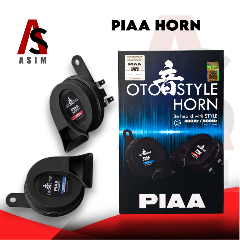 ASIM MOTORCYCLE ORIGINAL PIAA HORN OTO STYLE GOLD QR CODE UNIVERSAL HORN | Shopee Philippines