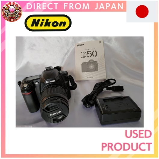 【Used】 Nikon D50 Black Digital SLR Camera Lens Kit (AF-S DX Zoom Nikkor ED 18~55mm F3.5~5.6G ...