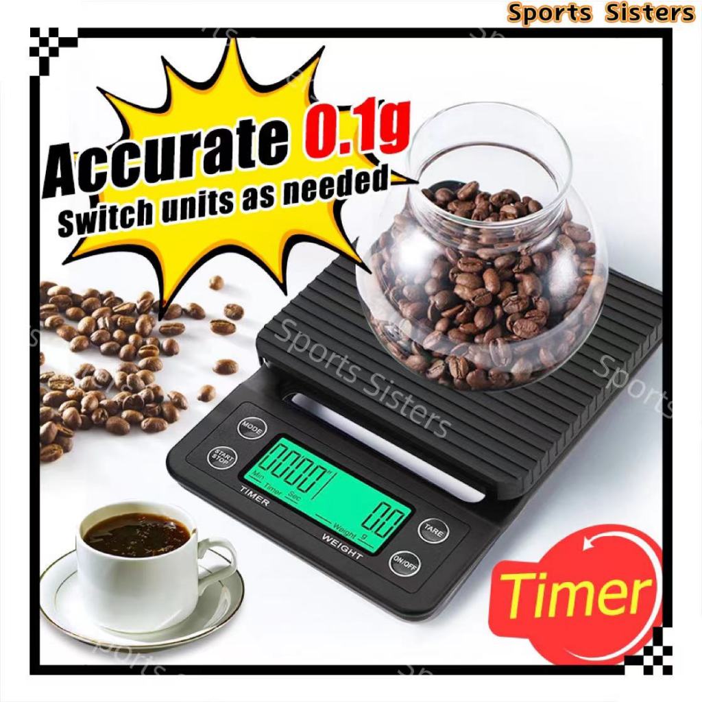 【COD】Scale With Timer Portable Electronic Digital Kitchen Scale High ...