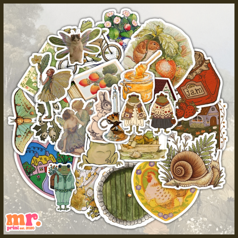COTTAGECORE VOL 1 STICKERS AESTHETIC WATERPROOF CUTE STICKERS FOR ...