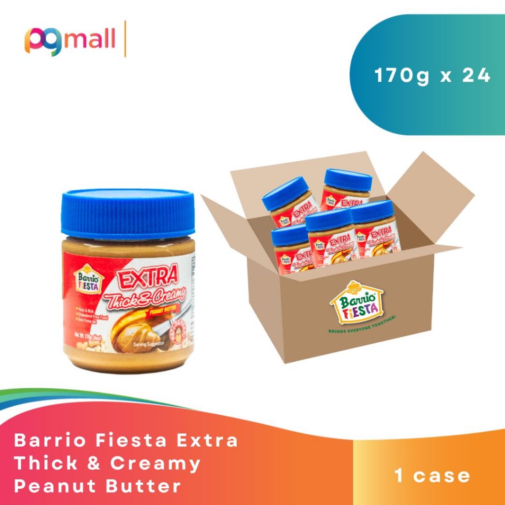 Barrio Fiesta Peanut Butter Extra Thick and Creamy 170g -case (24pcs ...