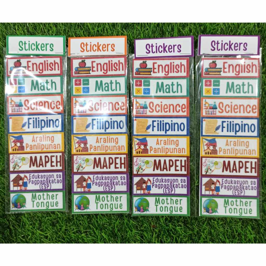 8pcs Subject Sticker Subject Label Subject Name for Kids Notebook Label ... 8pcs Subject Sticker Subject Label Subject Name for Kids Notebook Label ...