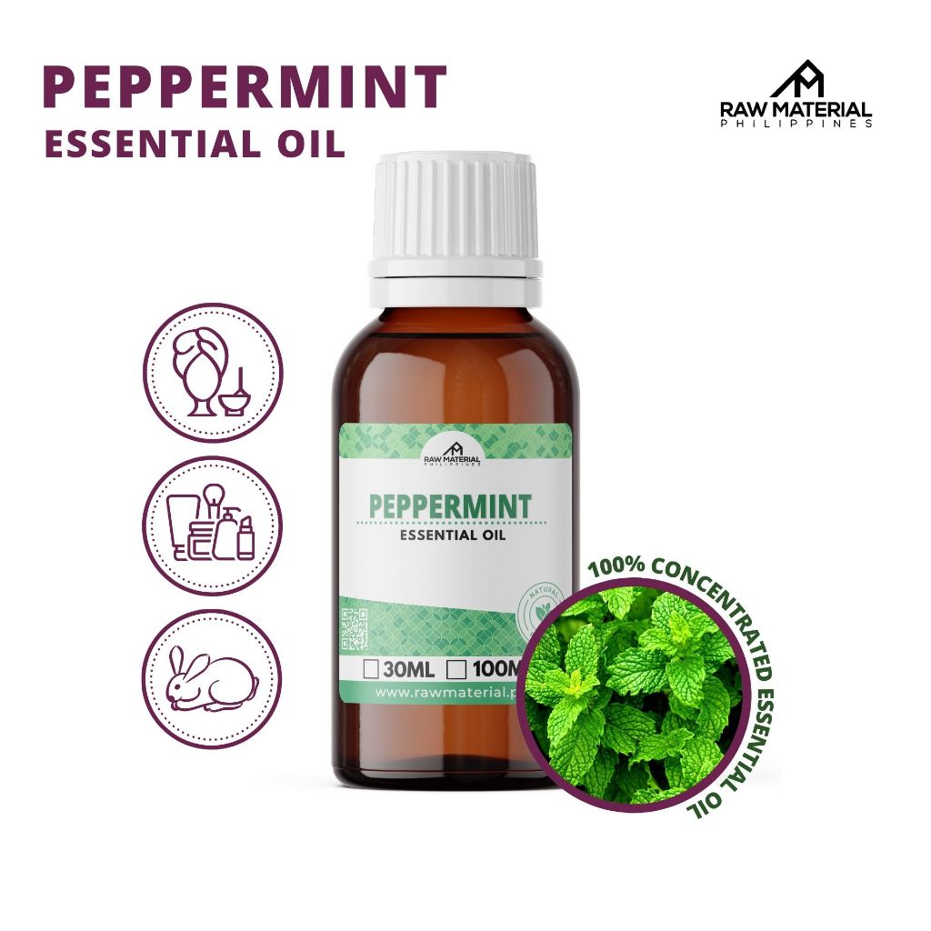 Peppermint Essential Oil Premium Natural for Aromatherapy (30mL & 100mL ...