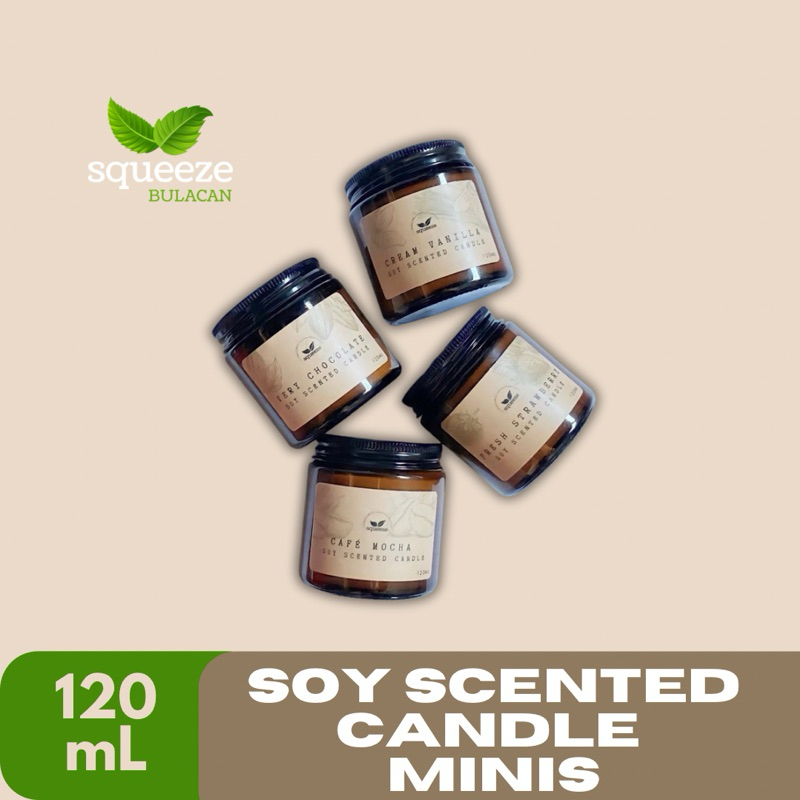 Squeeze Soy Scented Candle Minis 120ml | Shopee Philippines