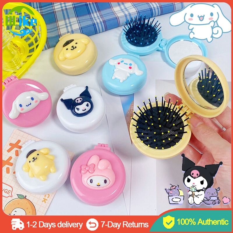 Sanrio Kuromi Air Cushion Comb Massage Comb Cute Cartoon Mini Folding ...
