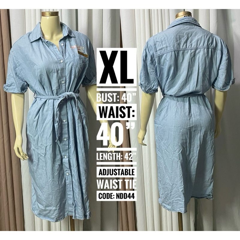 denim dress | maxi mini midi denim dress l ladies maong dress | Shopee ...