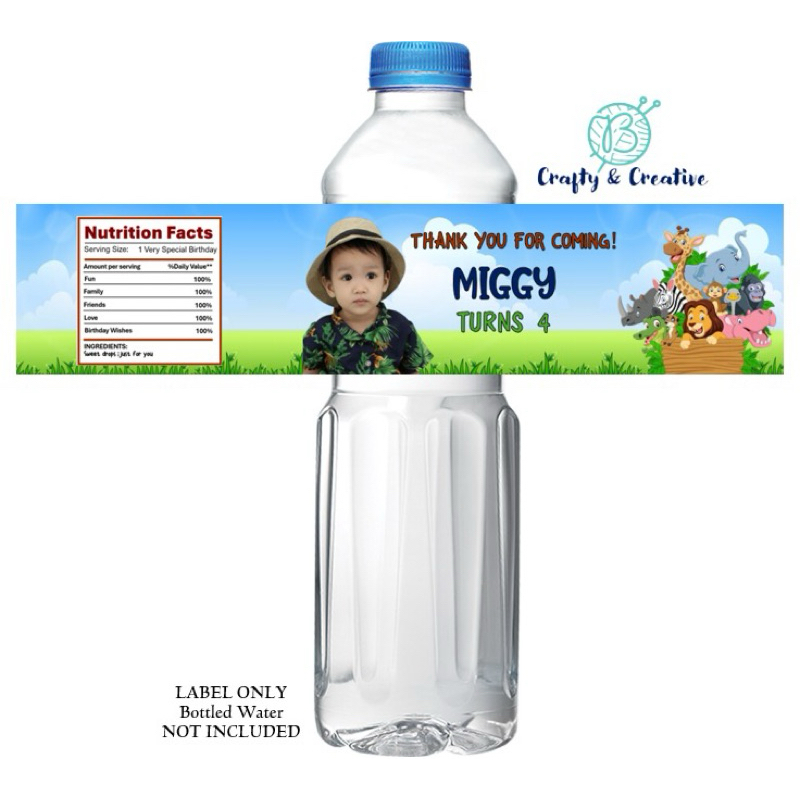 Personalized Customized Water Bottle Label | Shopee Philippines
