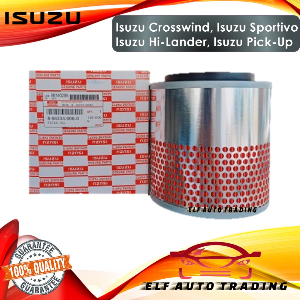 Engine Air Filter for Isuzu Crosswind, Isuzu Sportivo, Isuzu Hi-Lander ...