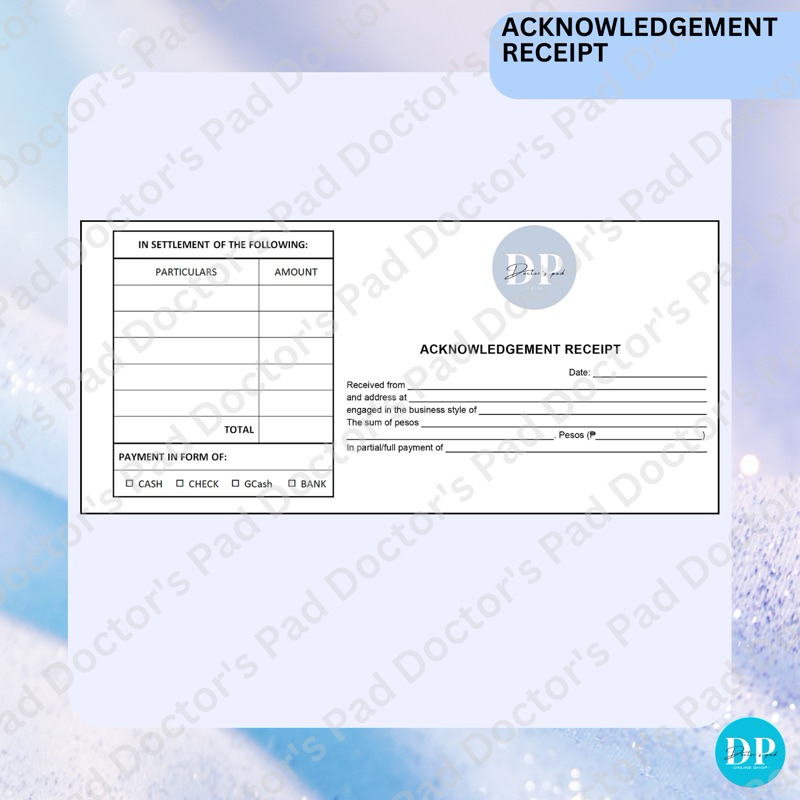 acknowledgement reciept | Shopee Philippines