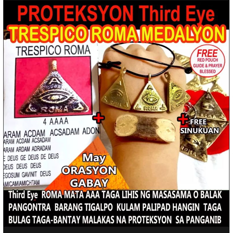 Trespico Medalyon Pendant+Sinukuan with Oracion | Shopee Philippines