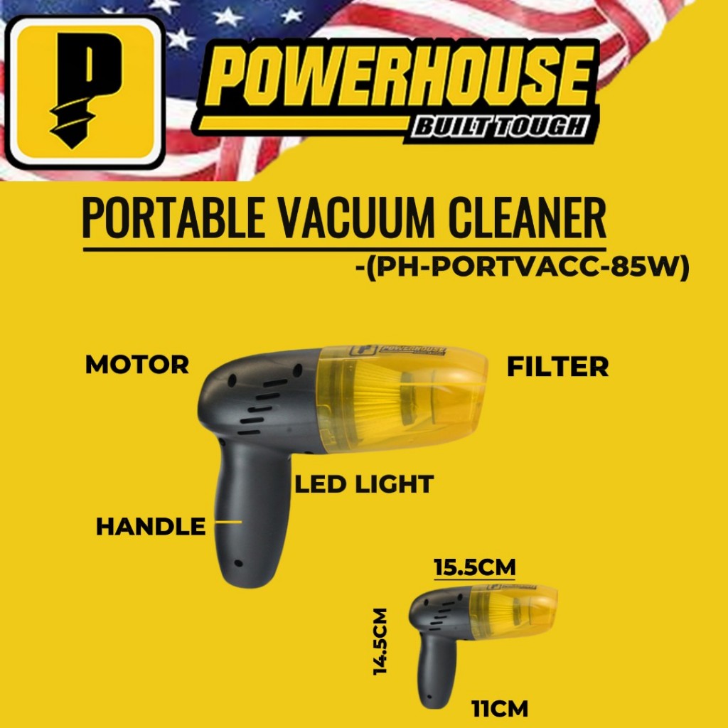 POWERHOUSE PORTABLE VACUUM CLEANER | Shopee Philippines