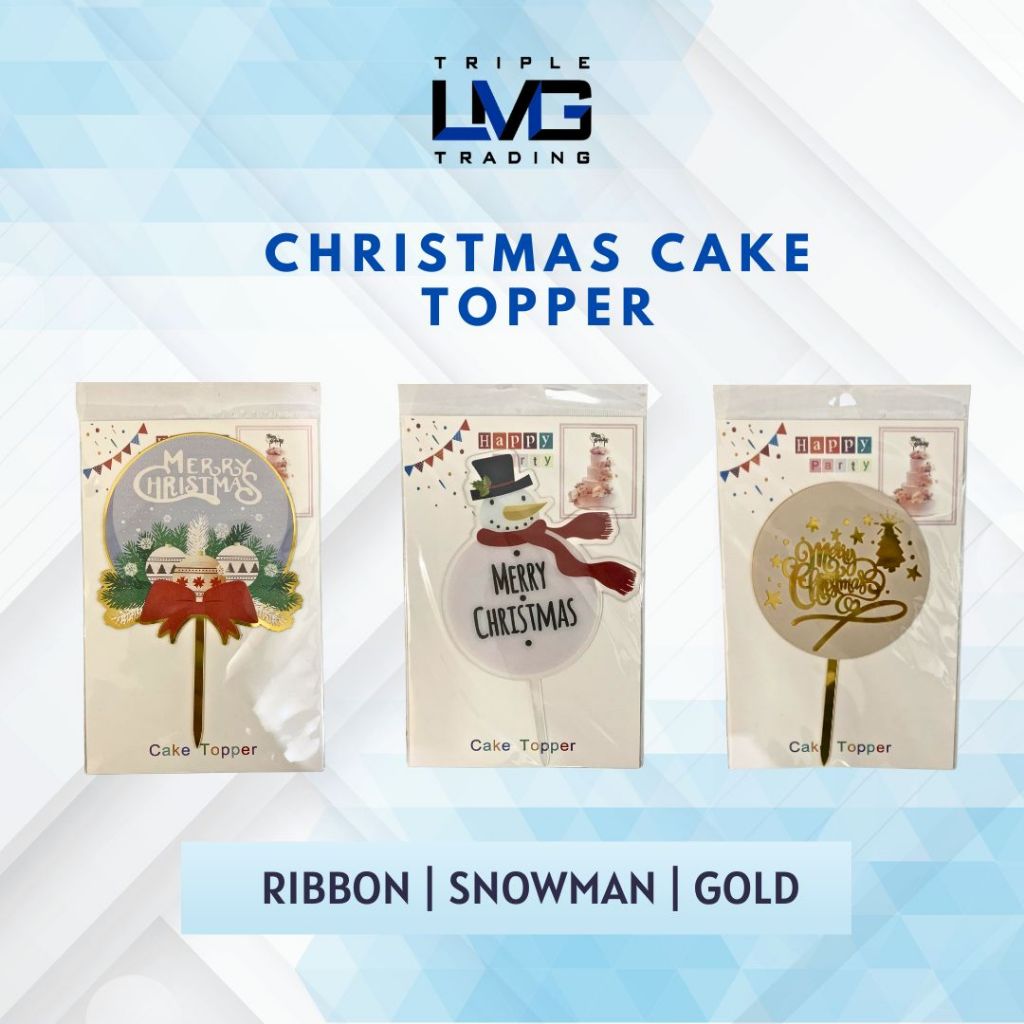 Christmas Cake Topper (1pc) | Shopee Philippines