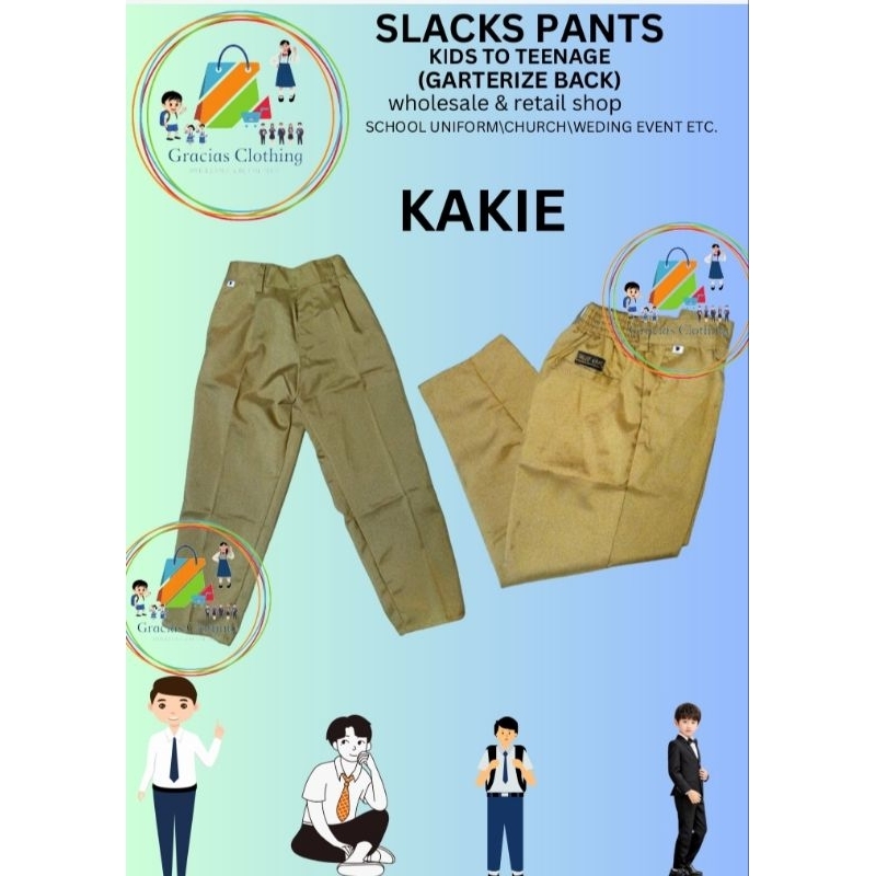 KAKIE WILL OFF SLACKS GARTERIZE STYLE FOR KIDS TO TEENAGE, AVAILABLE IN ...